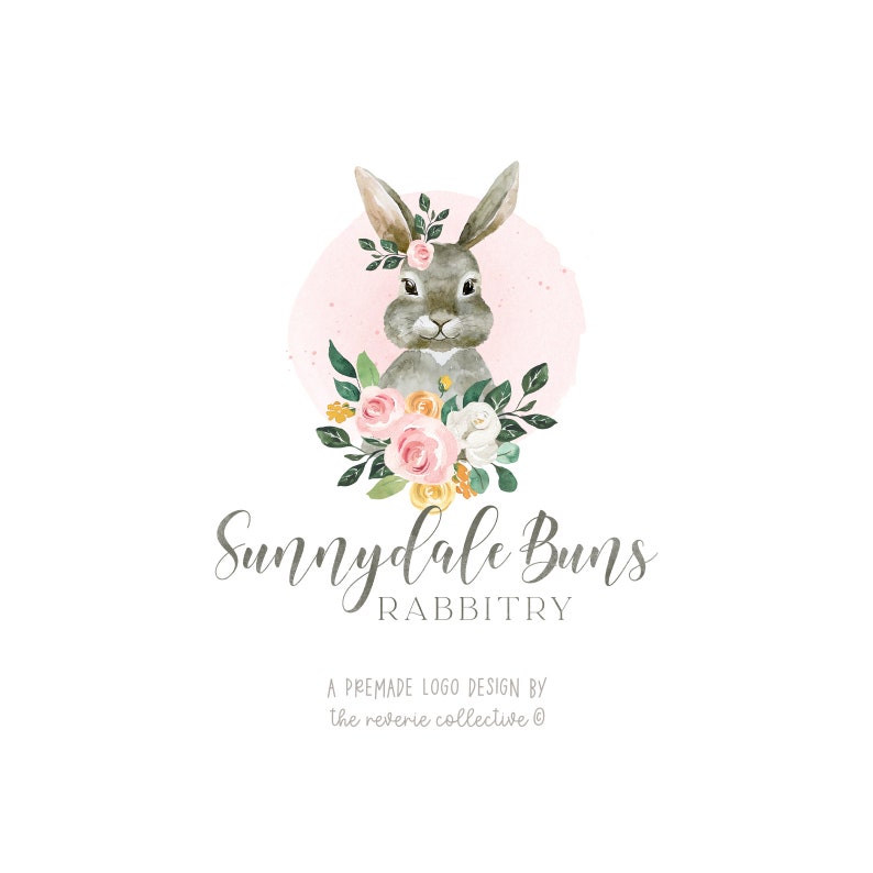 Bunny Logo Rabbit Logo Rabbitry Logo Pet Logo Animal | Etsy