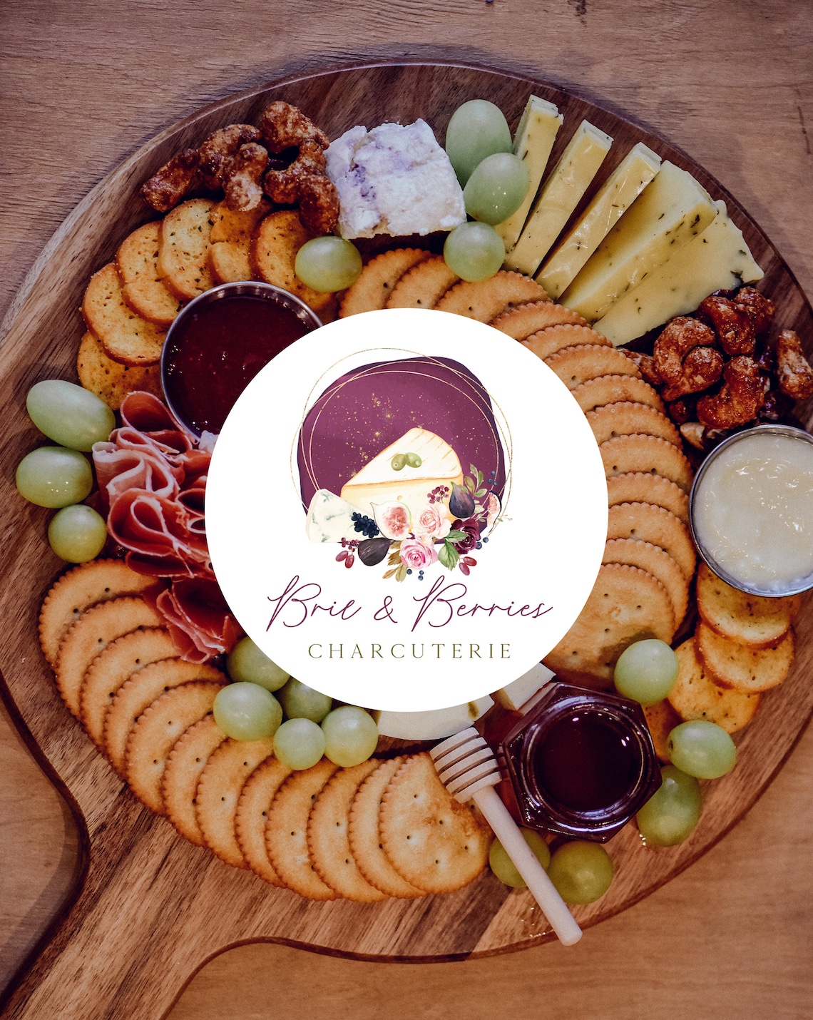 Charcuterie Logo Cheese Board Logo Food Logo Cooking Logo | Etsy