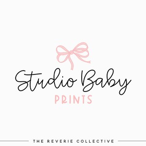 Bow Logo Girly Logo Fashion Logo Feminine Logo Boutique | Etsy