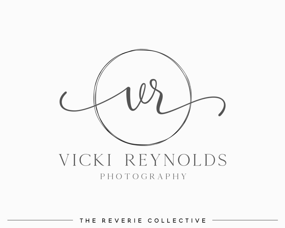 Modern Logo Round Logo Circle Logo Photography Logo | Etsy