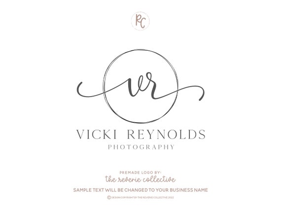 Modern Logo Round Logo Circle Logo Photography Logo - Etsy