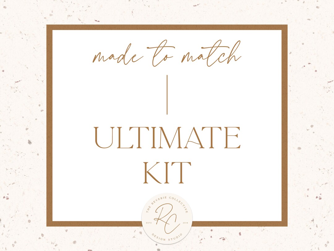 Premade Logo Ultimate Design Kit: Alternate & Submark Logos, Social ...