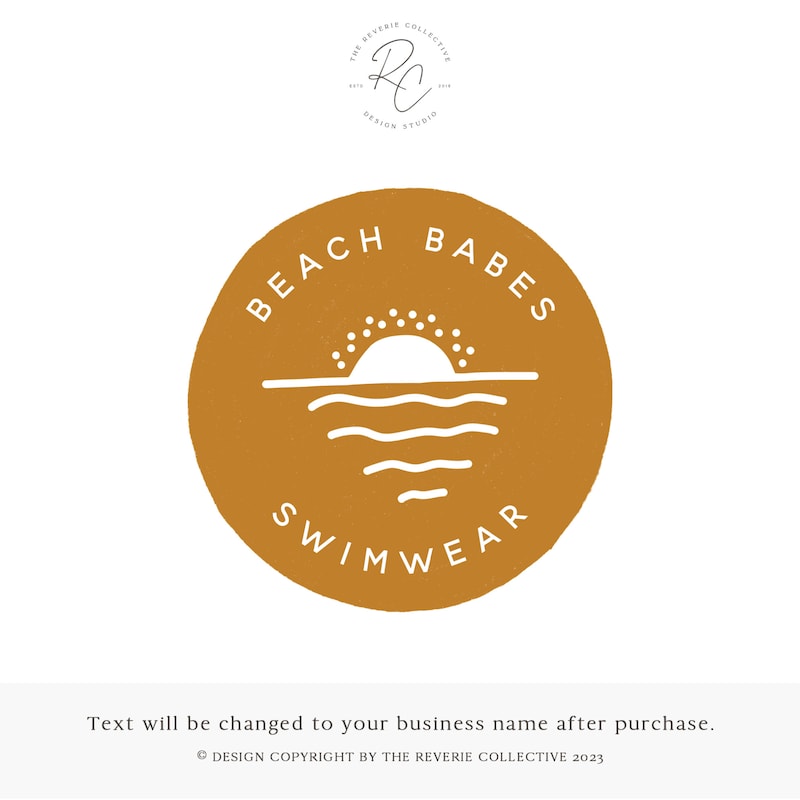 Retro Swimwear Logo - Etsy