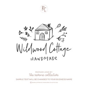 Cottage Logo House Logo Rustic Logo Farmhouse Logo Bed and | Etsy