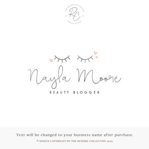 Makeup Artist Logo, Beauty Blogger Logo, Eyelashes Logo, Makeup Logo ...
