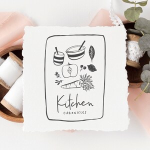 Kitchen Logo, Rustic Logo, Cooking Logo, Farm Logo, Farmhouse Logo ...