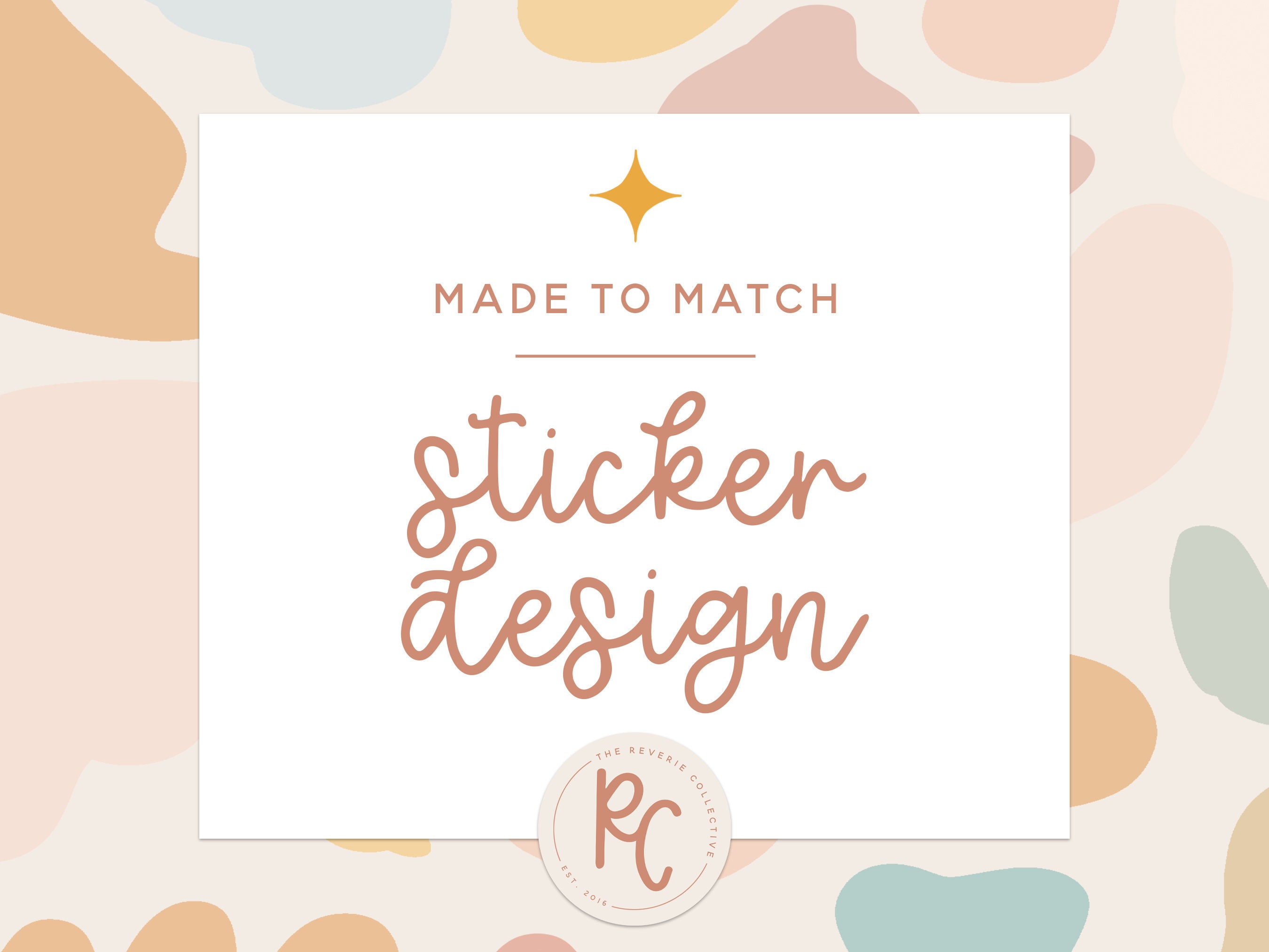 Matching Sticker Design A La Carte Option Premade Logo - Etsy