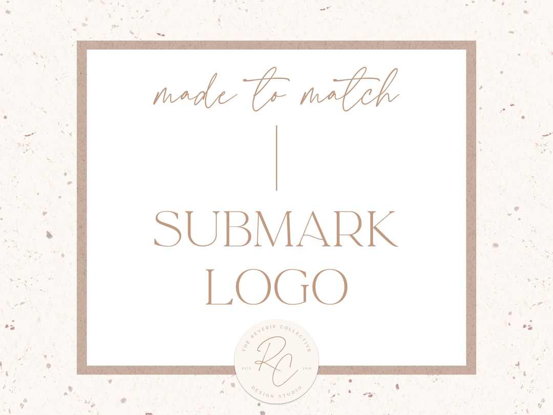 Submark Logo Design: Made to Match Branding, Premade Logo Design ...