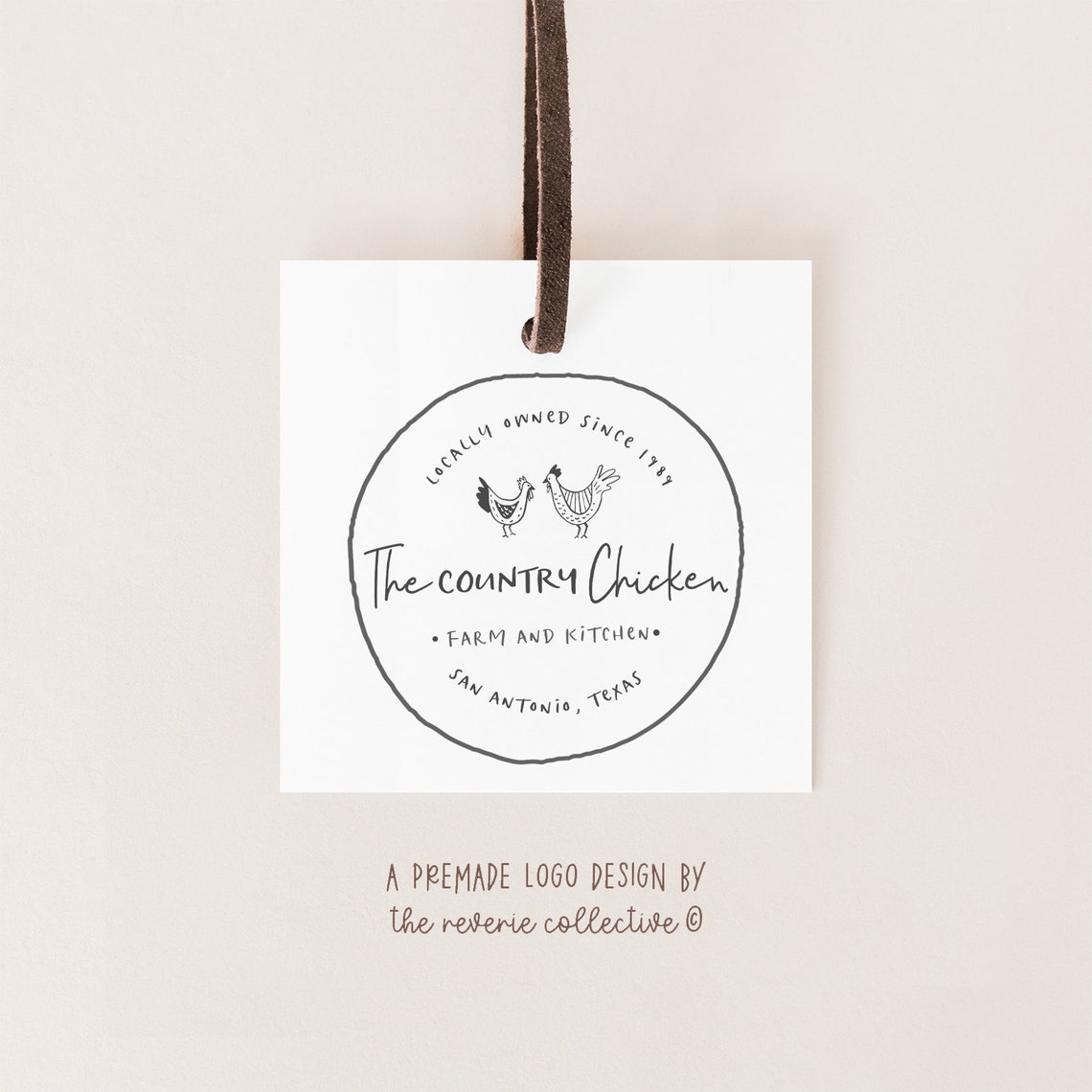 Chicken Logo Hen Logo Rustic Logo Farmhouse Logo Country - Etsy