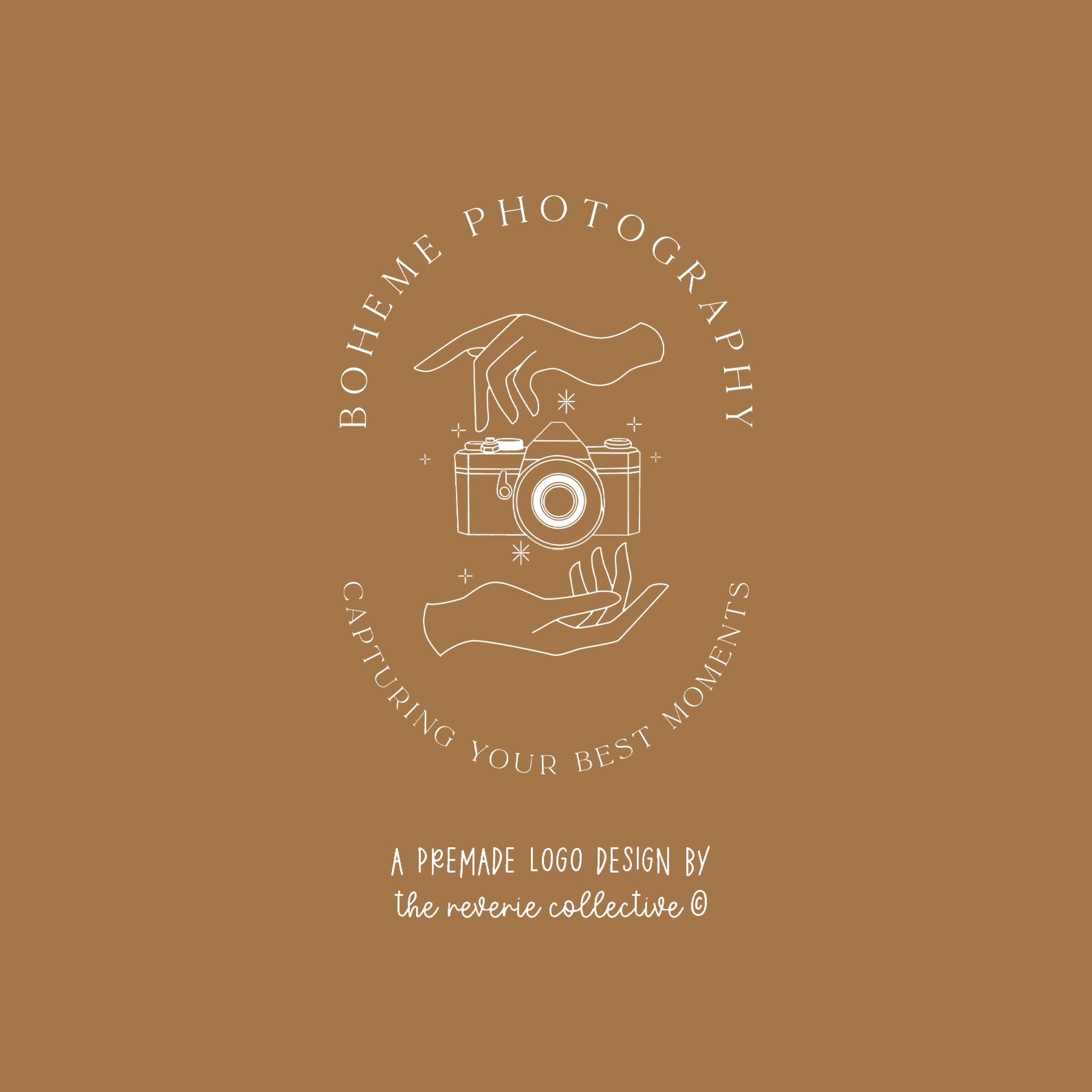 Photography Logo Camera Logo Boho Logo Minimal Logo Hand | Etsy