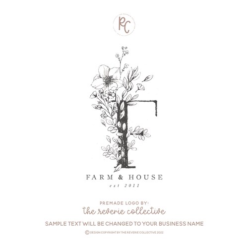 Farmhouse Logo Rustic Logo Boutique Logo Photography Logo - Etsy