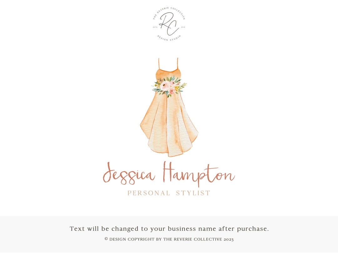 Dress Logo, Fashion Logo, Style Logo, Personal Stylist Logo, Clothing ...