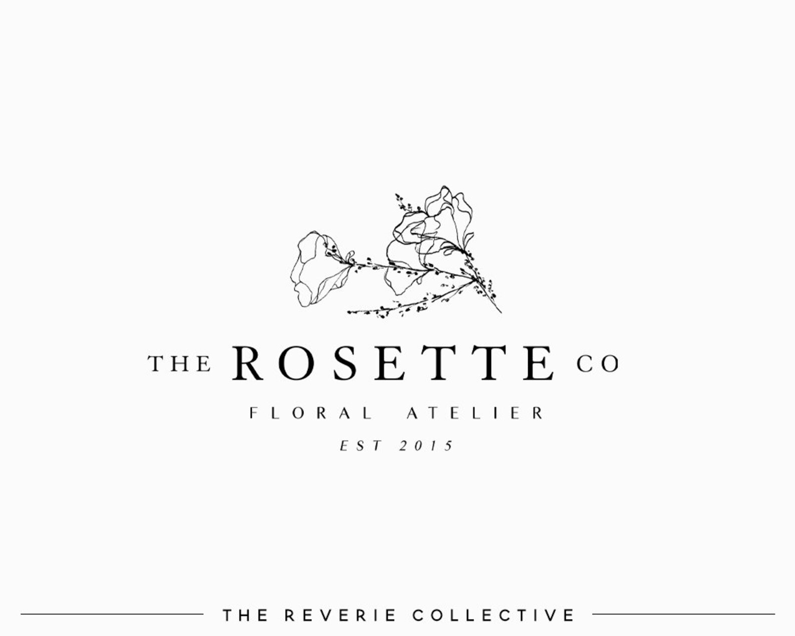 Floral Logo Rustic Logo Nature Logo Romantic Logo | Etsy