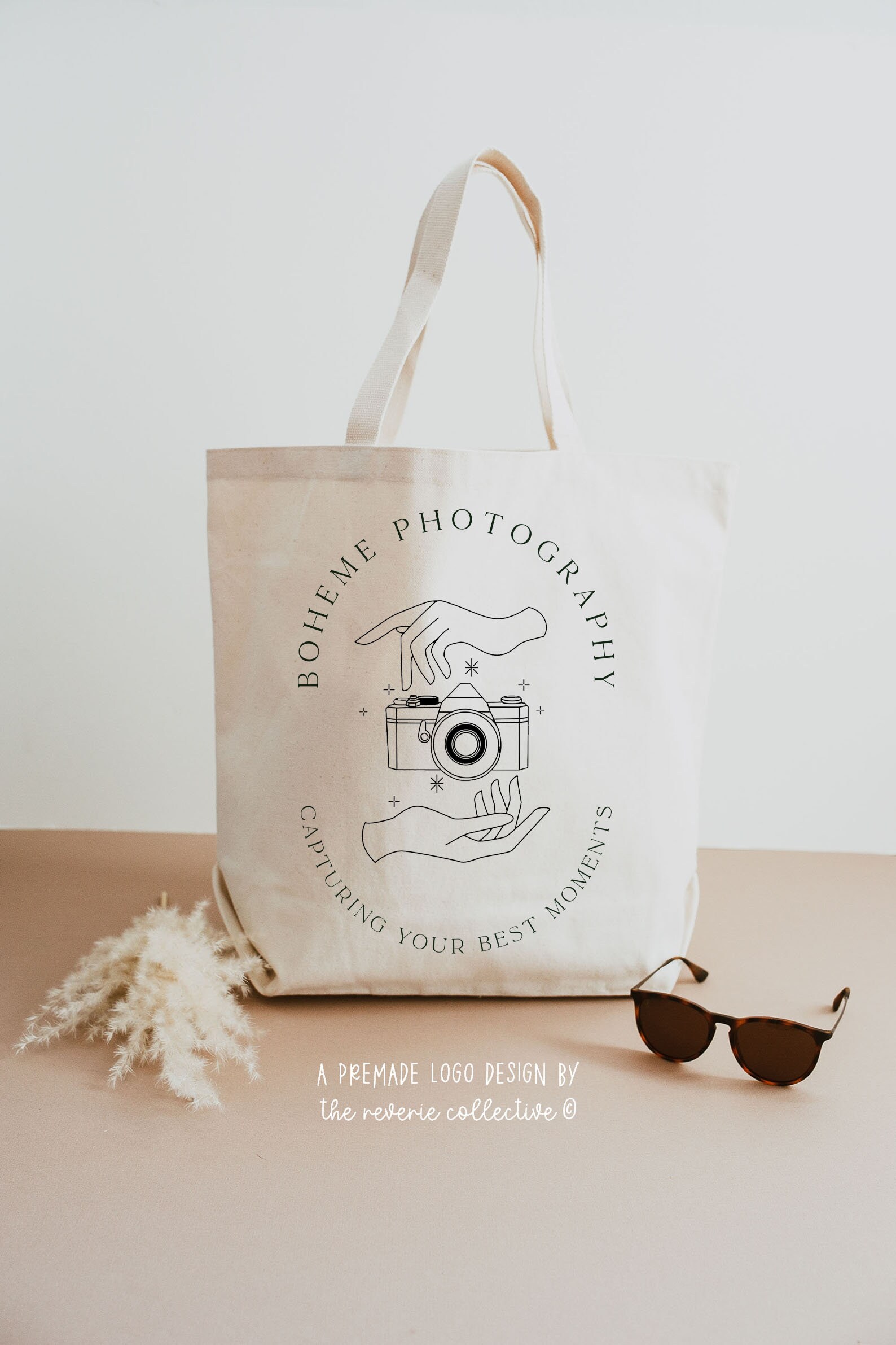 Photography Logo Camera Logo Boho Logo Minimal Logo Hand | Etsy