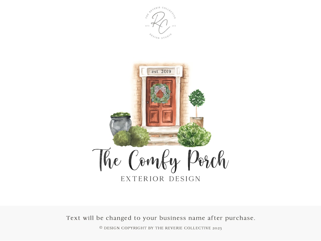 Porch Logo, Front Door Logo, House Logo, Home Logo, Real Estate Logo ...