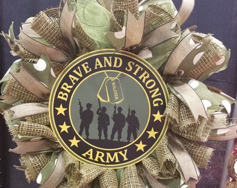 Army wreath | Etsy