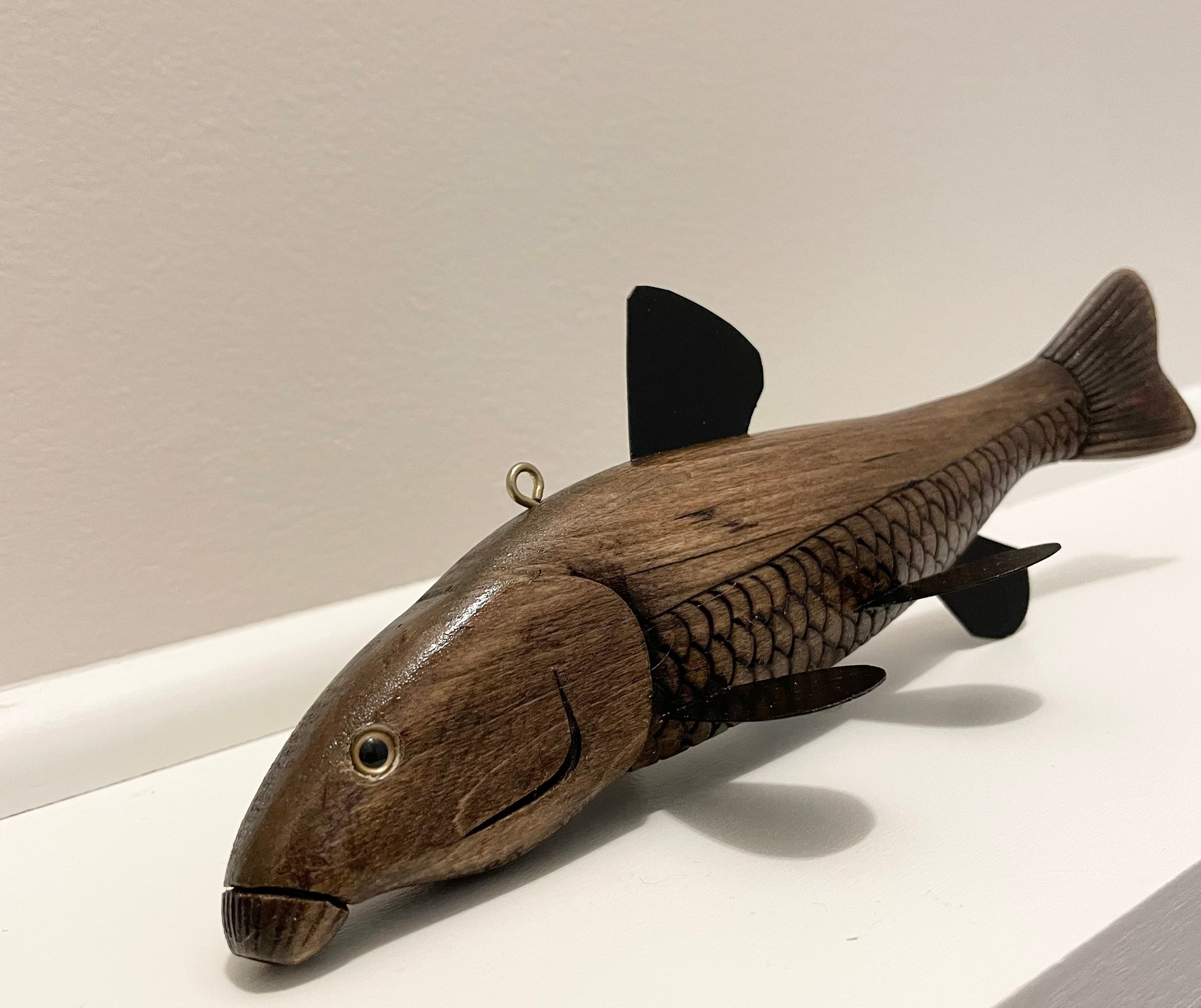 Sucker Weighted Hand Carved Fishing Decoy - Etsy