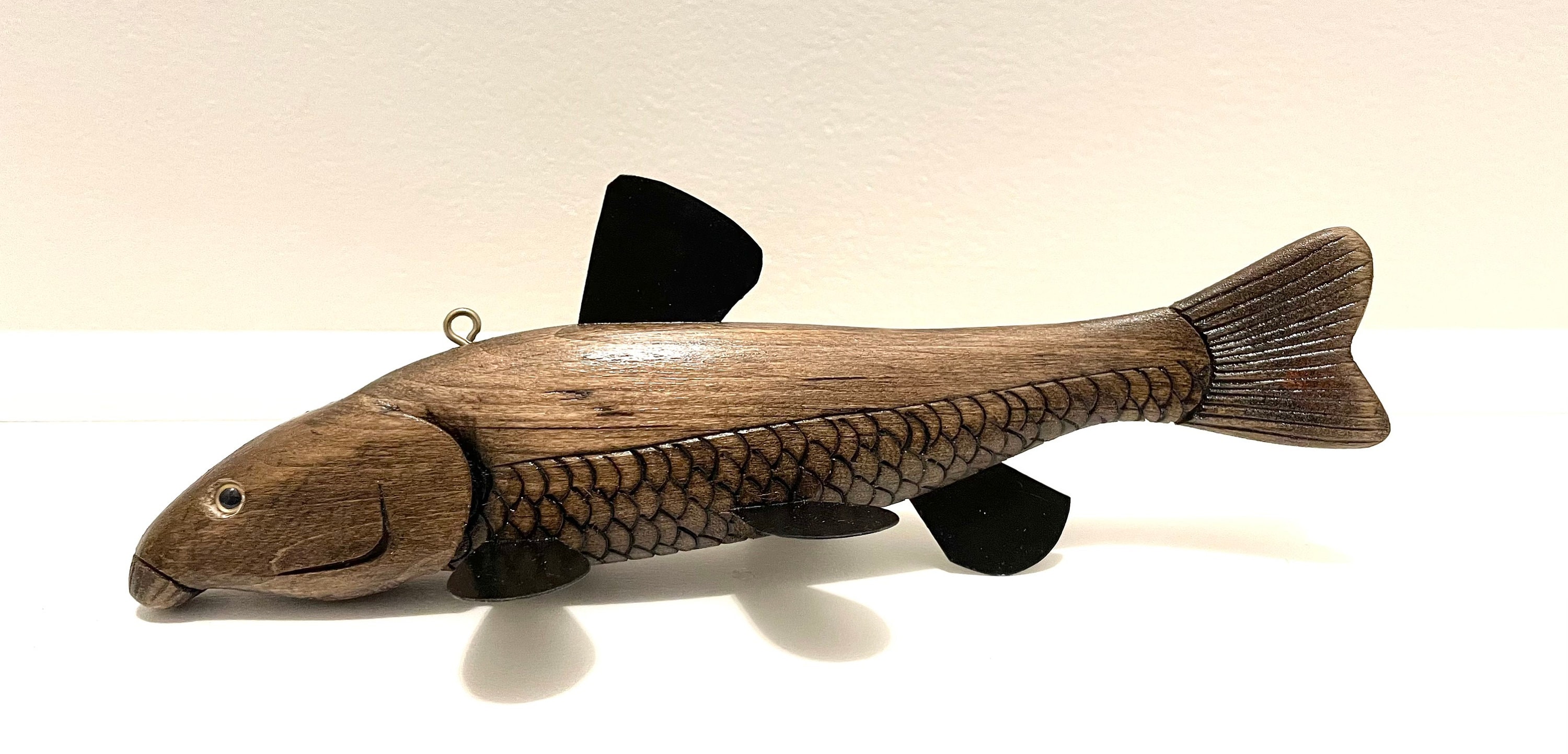 Sucker Weighted Hand Carved Fishing Decoy - Etsy