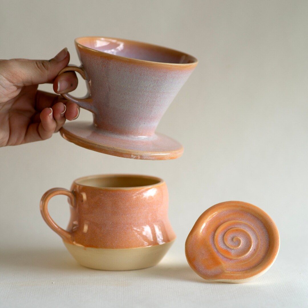 Pour Over Gift Set : Mug, Brewer, Spoon Rest, Starter Filters ...