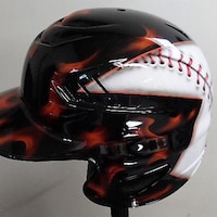 Custom Hand Painted Ice Cream Drip Baseball Helmet - Etsy