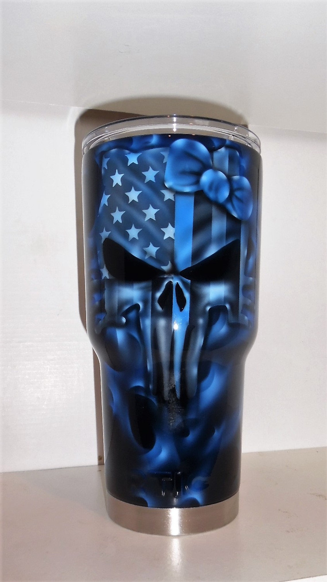 Thin Blue Line Punisher Gift Police Gift Woman Officer Gift | Etsy