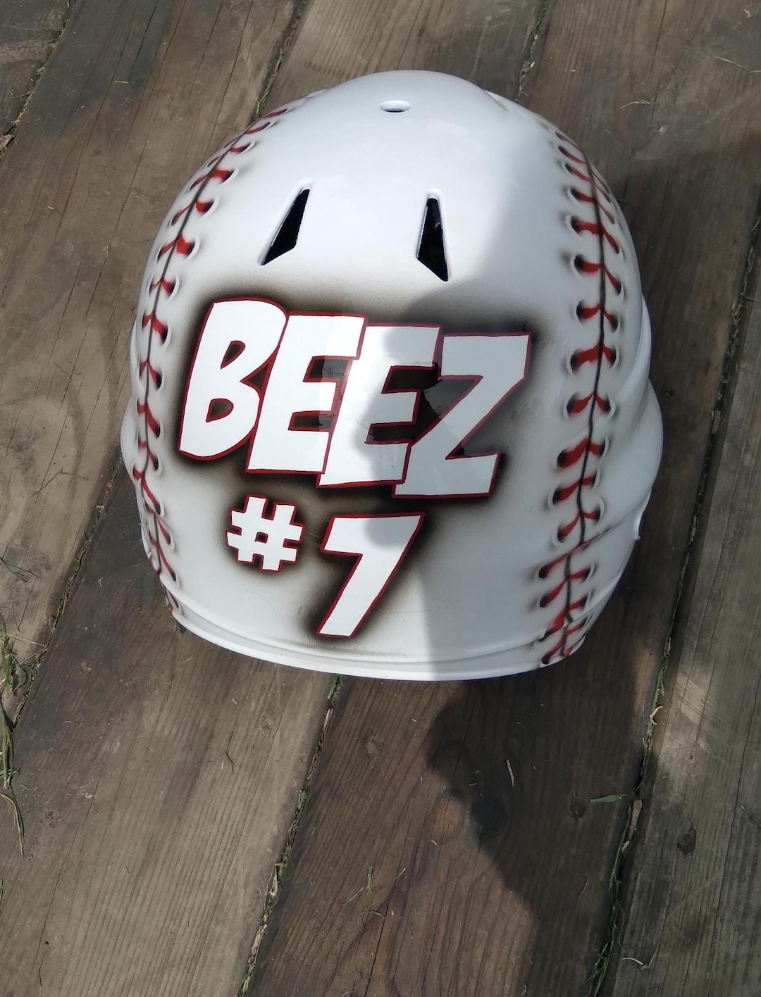 Personalized Airbrushed Batting Helmet: Custom Baseball Gift - Etsy