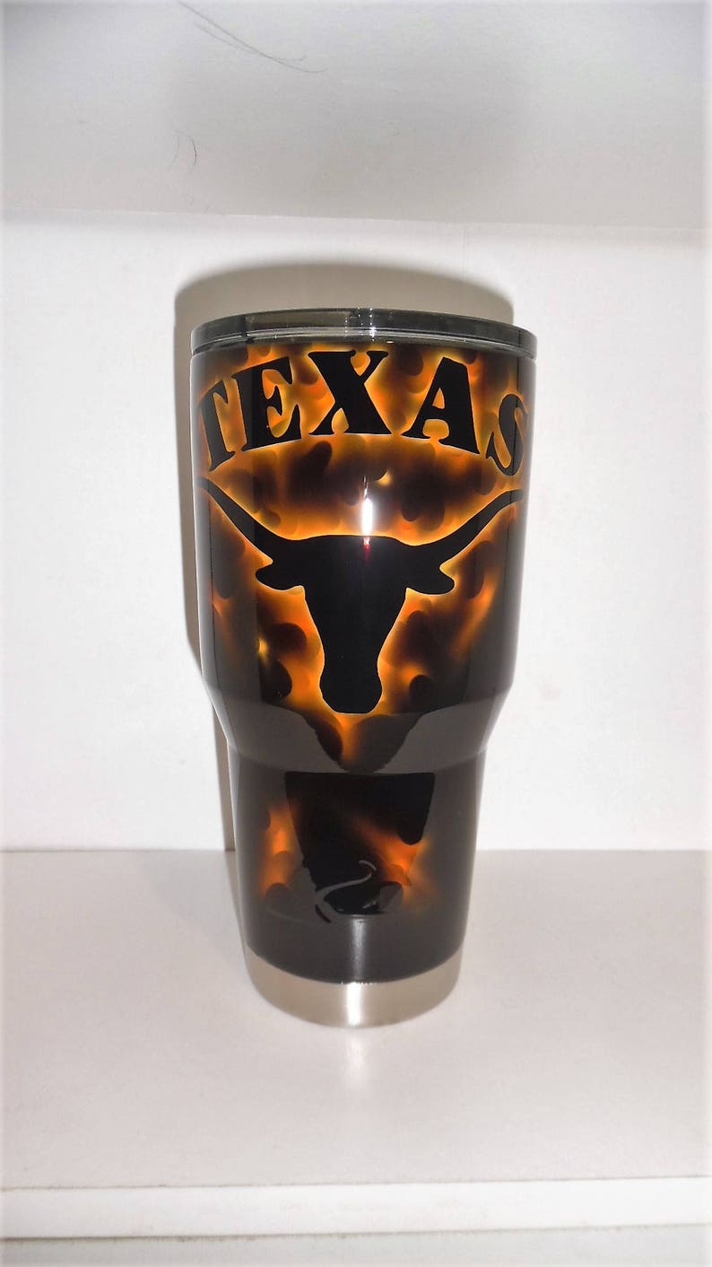 Texas Yeti Texas Ozark Texas Tumbler Personalized Football - Etsy