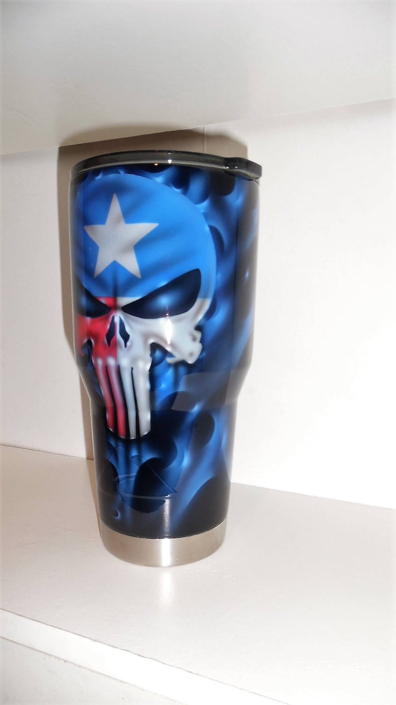 Texas Flag Yeti Texas Flag Texas Ozark Texas Skull Yeti | Etsy