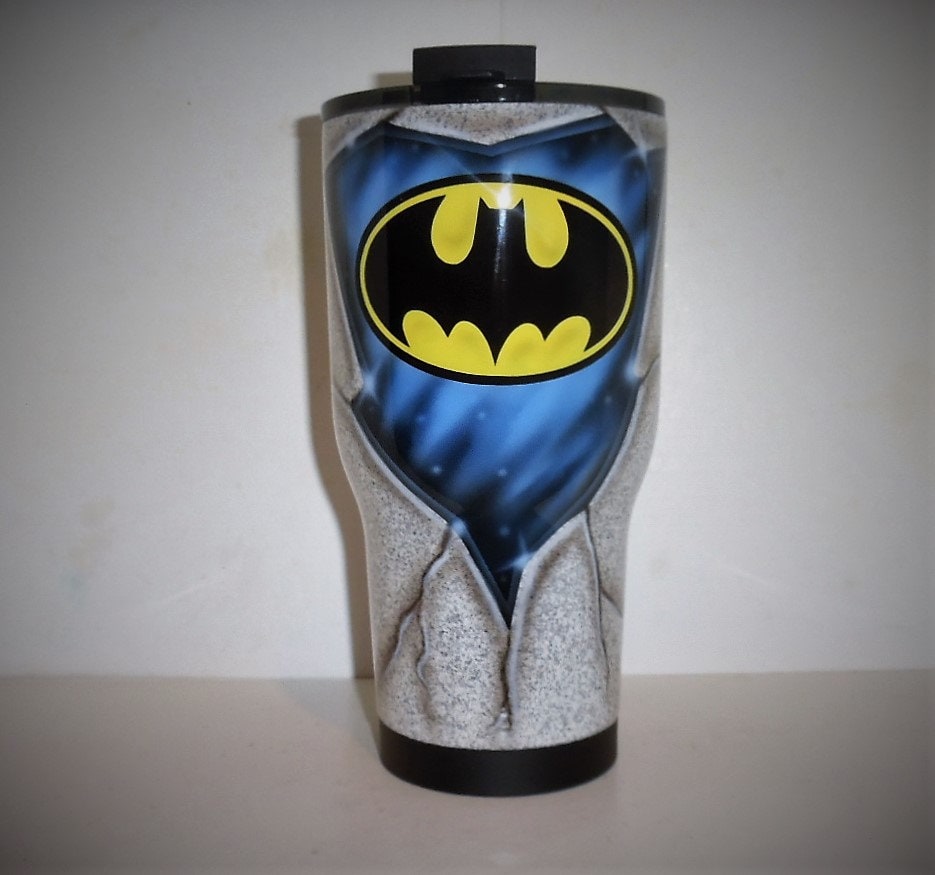 Vaso batman de acero inoxidable personalizado Batman Yeti - Etsy México