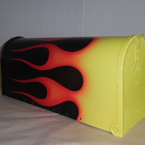 Custom Flames Mailbox - Etsy