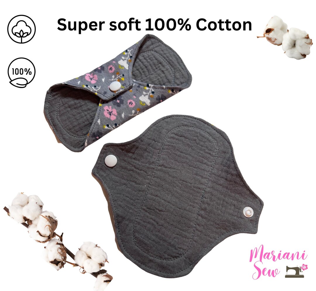 Organic Reusable Cotton Cloth Pantyliner 6” Mini Sanitary - Etsy UK