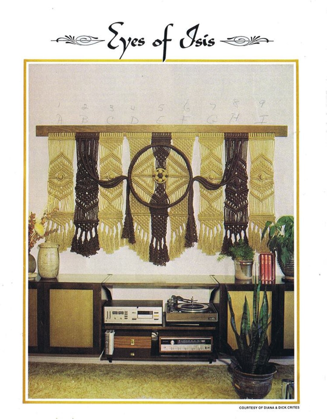 Vintage Macrame Wall Hanging PDF Pattern.macrame Wall Hanging PDF ...