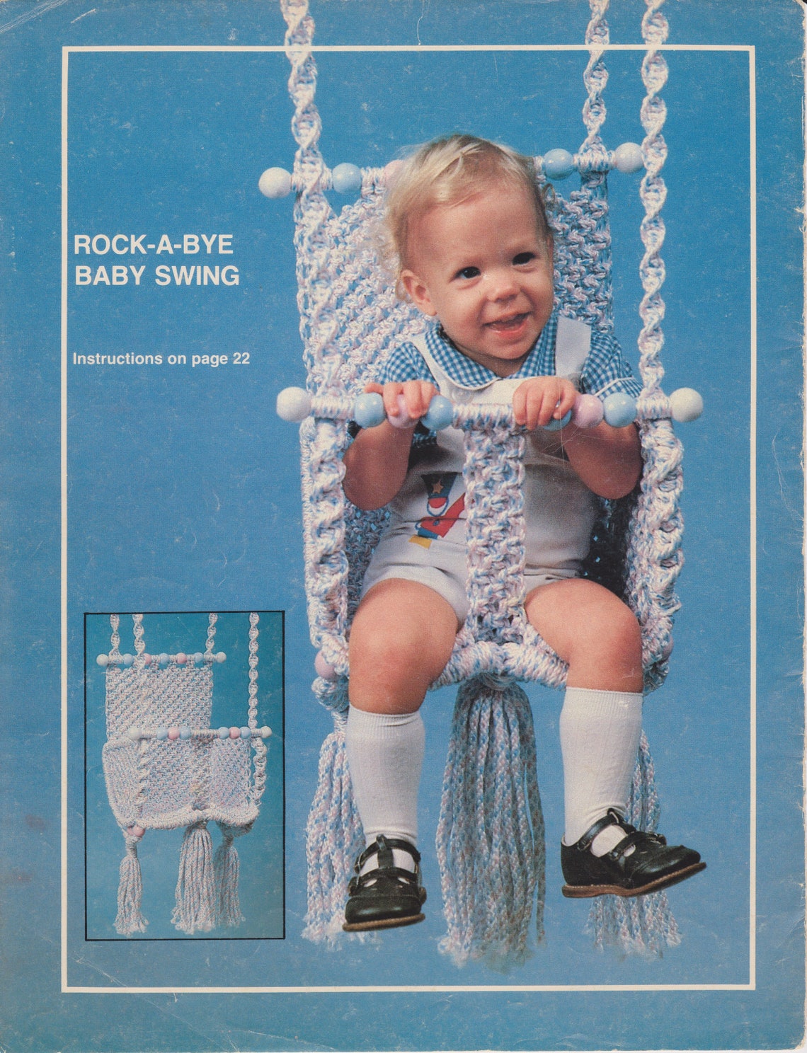 Macrame Baby Swing Pattern. 1970's Macrame Pattern. Nursery Decor ...