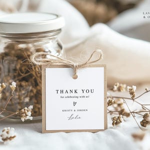 ZARA Printable Favor Tag Template, Minimalist Round Gift Tag Template ...