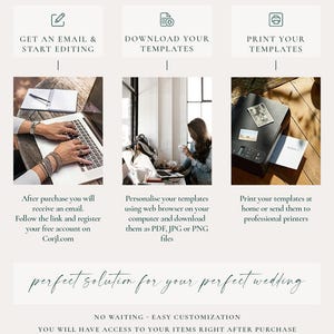 DIANE Printable Wedding Program Fan, Floral Wedding Program, Garden ...