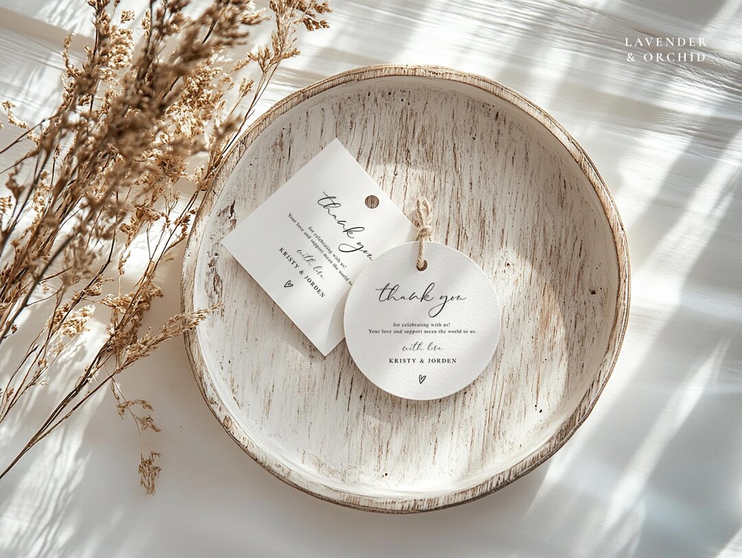 ZARA Printable Wedding Favor Tag, Welcome Bag Tag, Gift Tag Template ...