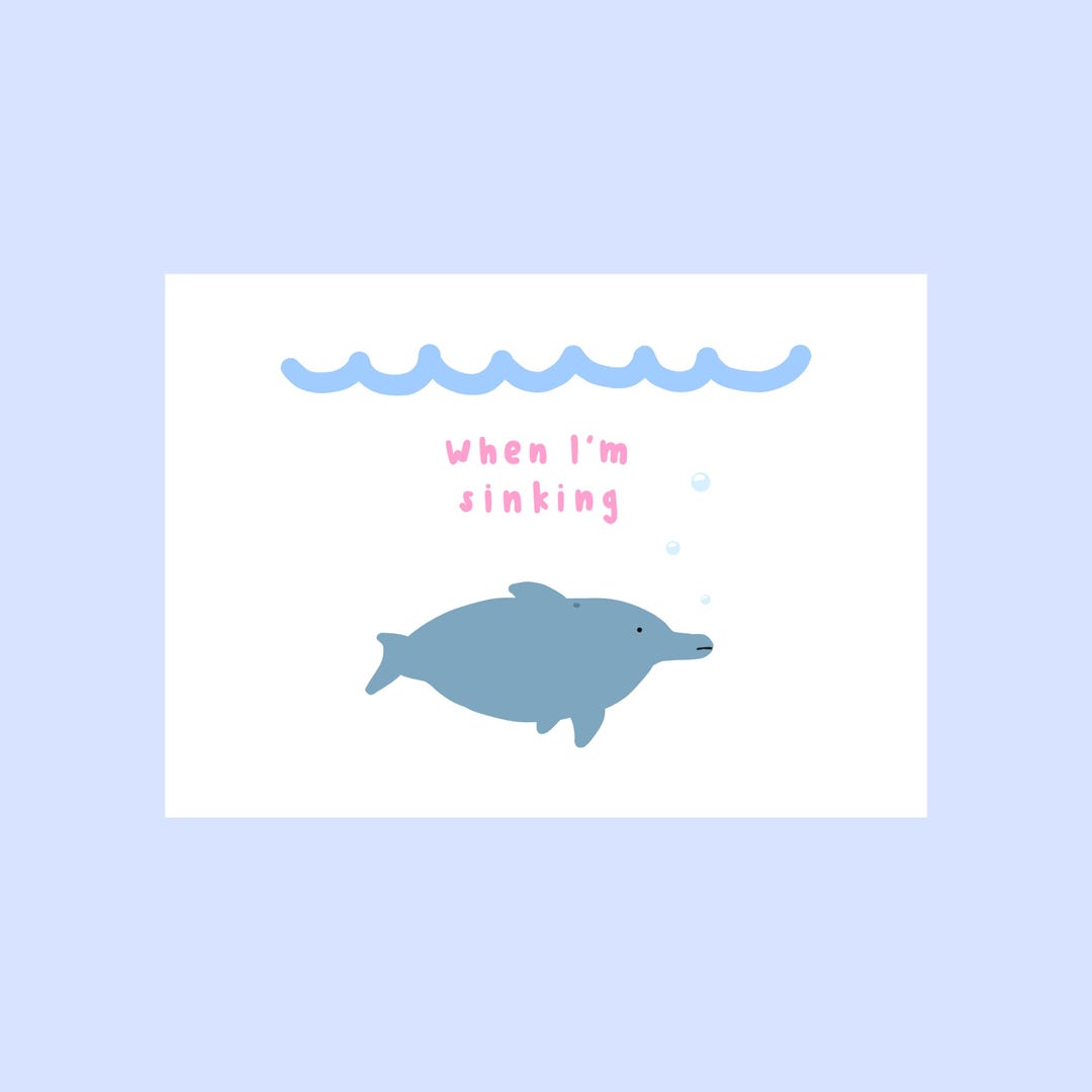 When I'm Sinking...you Lift Me up (motivational Folded Greeting Card ...