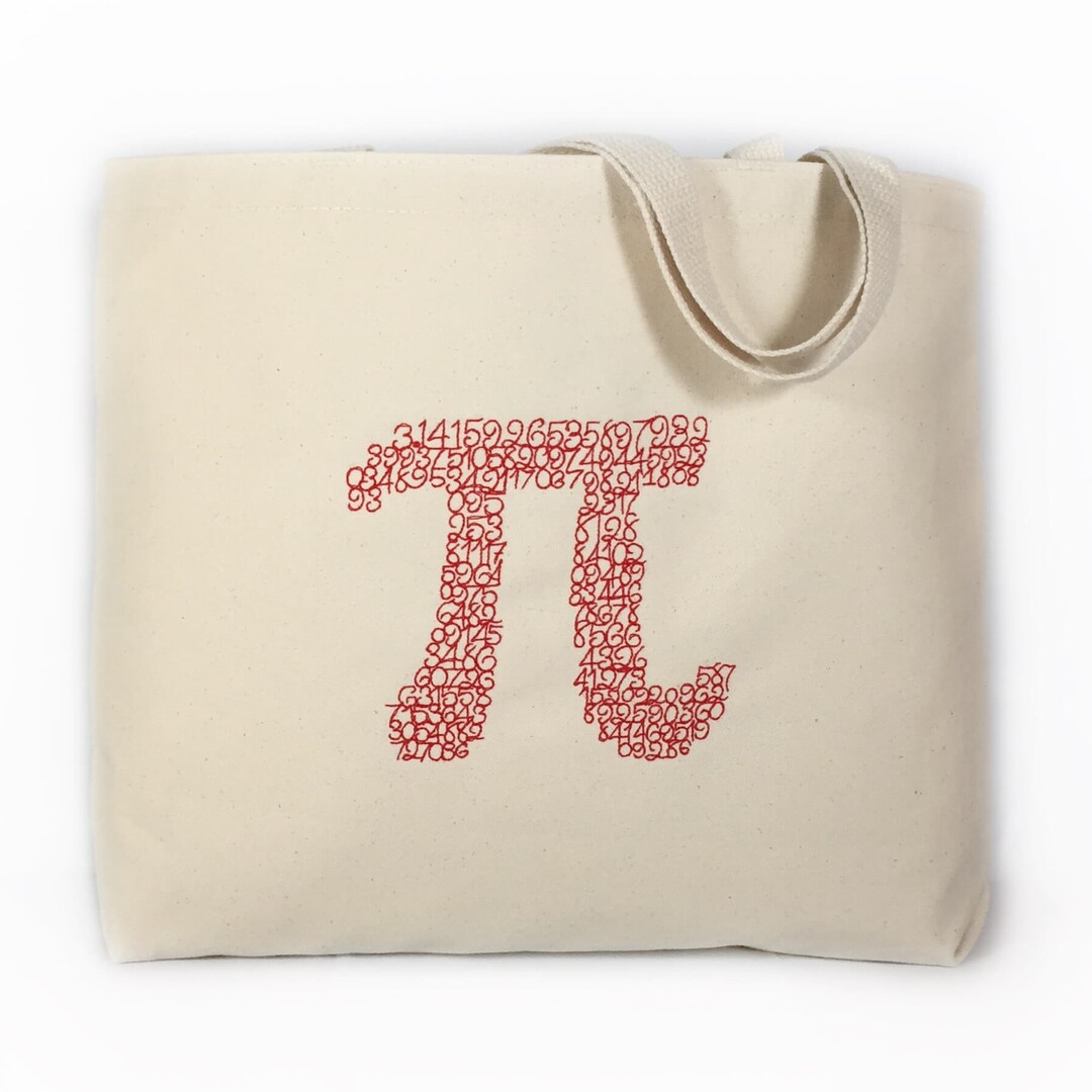 Pi Symbol Tote Bag Math Teacher Gift Math Gift Pi Day - Etsy