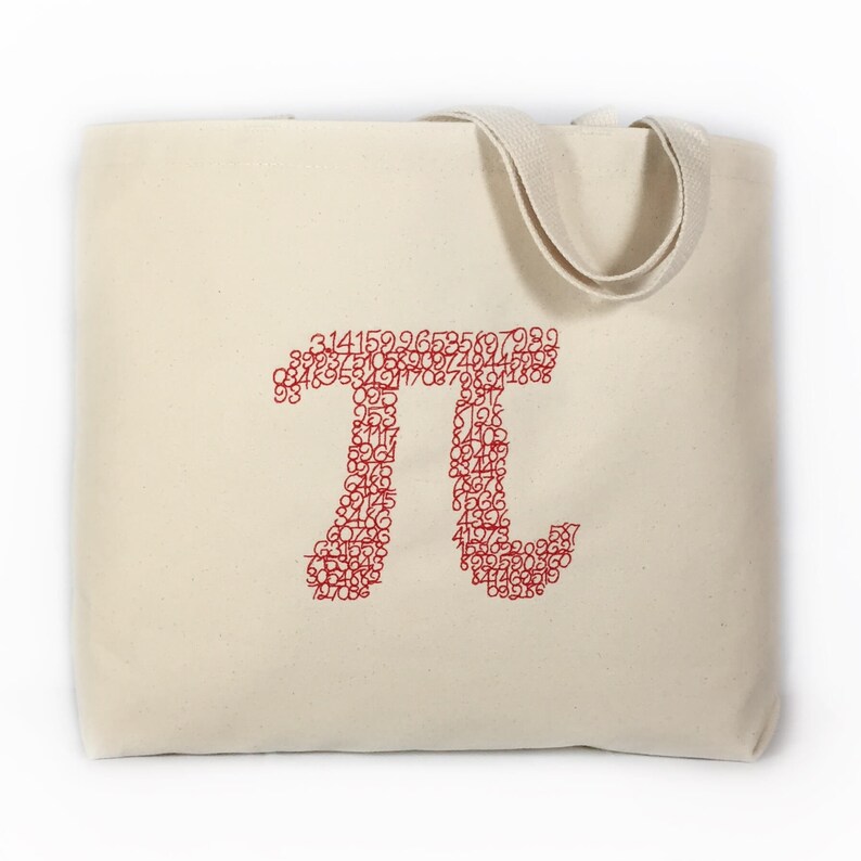 Pi Symbol Tote Bag Math Teacher Gift Math Gift Pi Day - Etsy