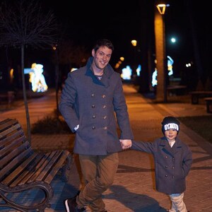 Father and Son Matching Coats Winter Grey Cashmere Coats - Etsy