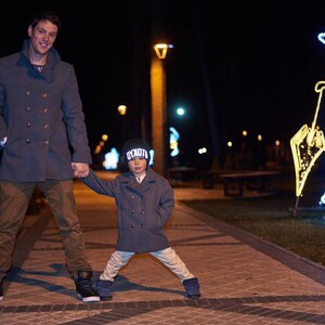 Father and Son Matching Coats Winter Grey Cashmere Coats - Etsy