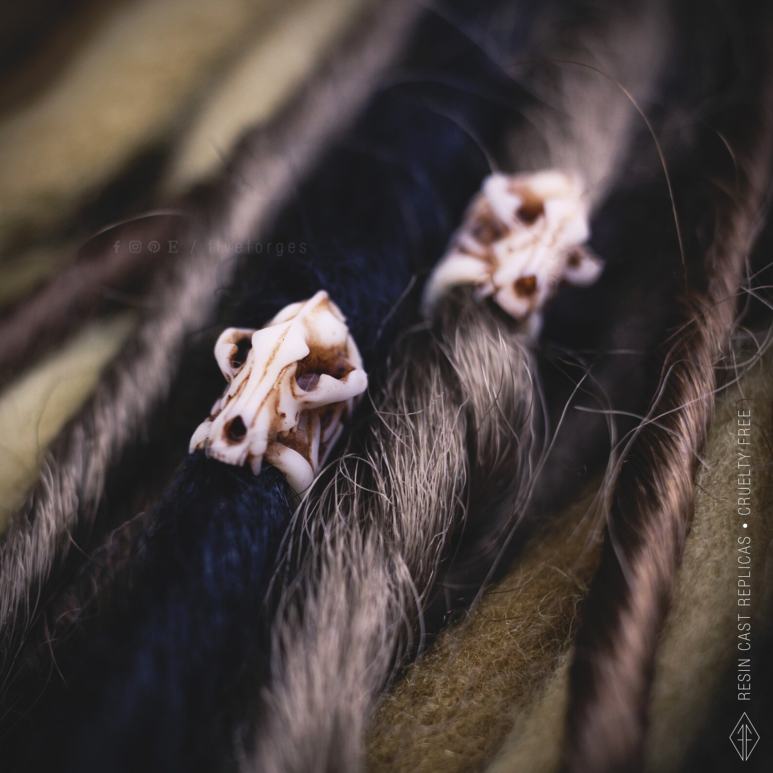 Wolf Skull Bead for Dreadlocks Hair Braiding and Beard Resin | Etsy