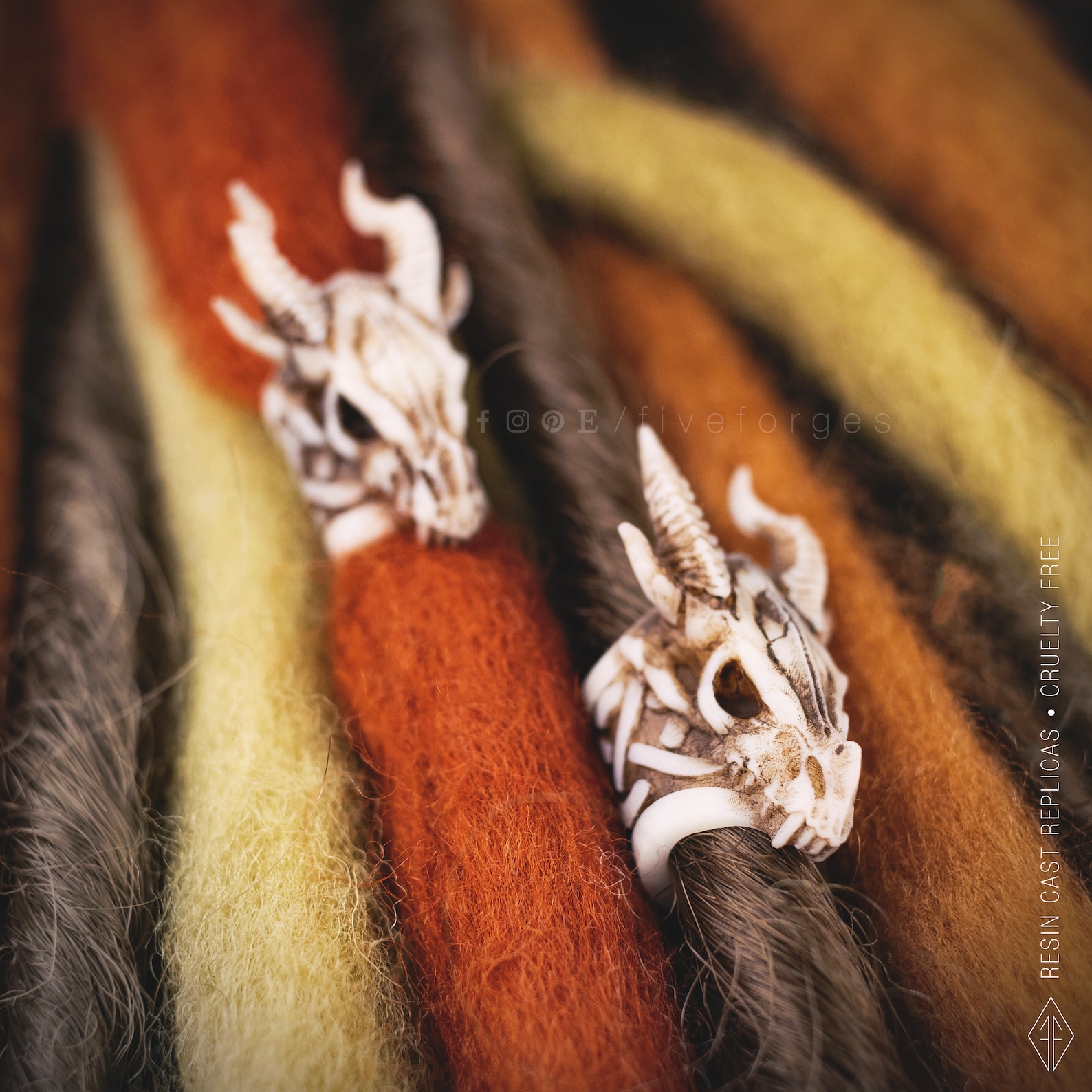 Dragon Skull Bead for Dreadlocks Hair Braiding and Beard - Etsy