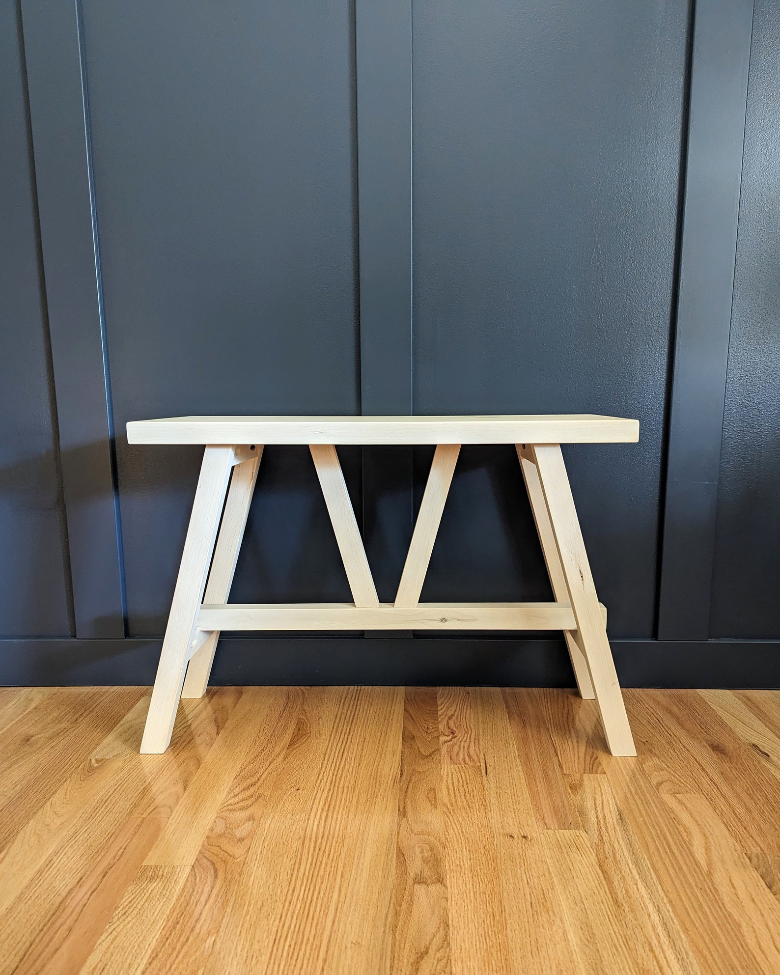 Nordic Farmhouse Narrow Half-bench | Rustic Furniture | Vintage ...