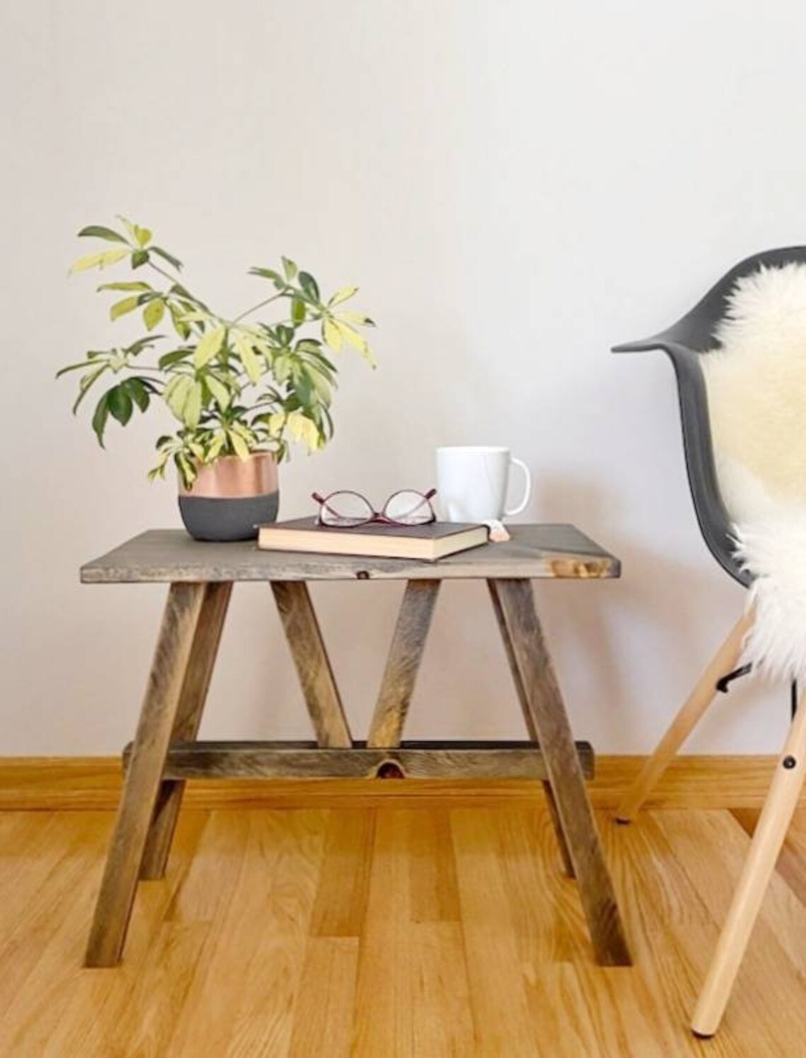 Nordic Farmhouse Narrow Half-bench | Rustic Furniture | Vintage ...