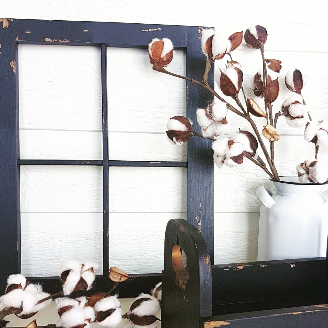 Small Painted Farmhouse Window Frame | Fall and Seasonal Decor Decor ...