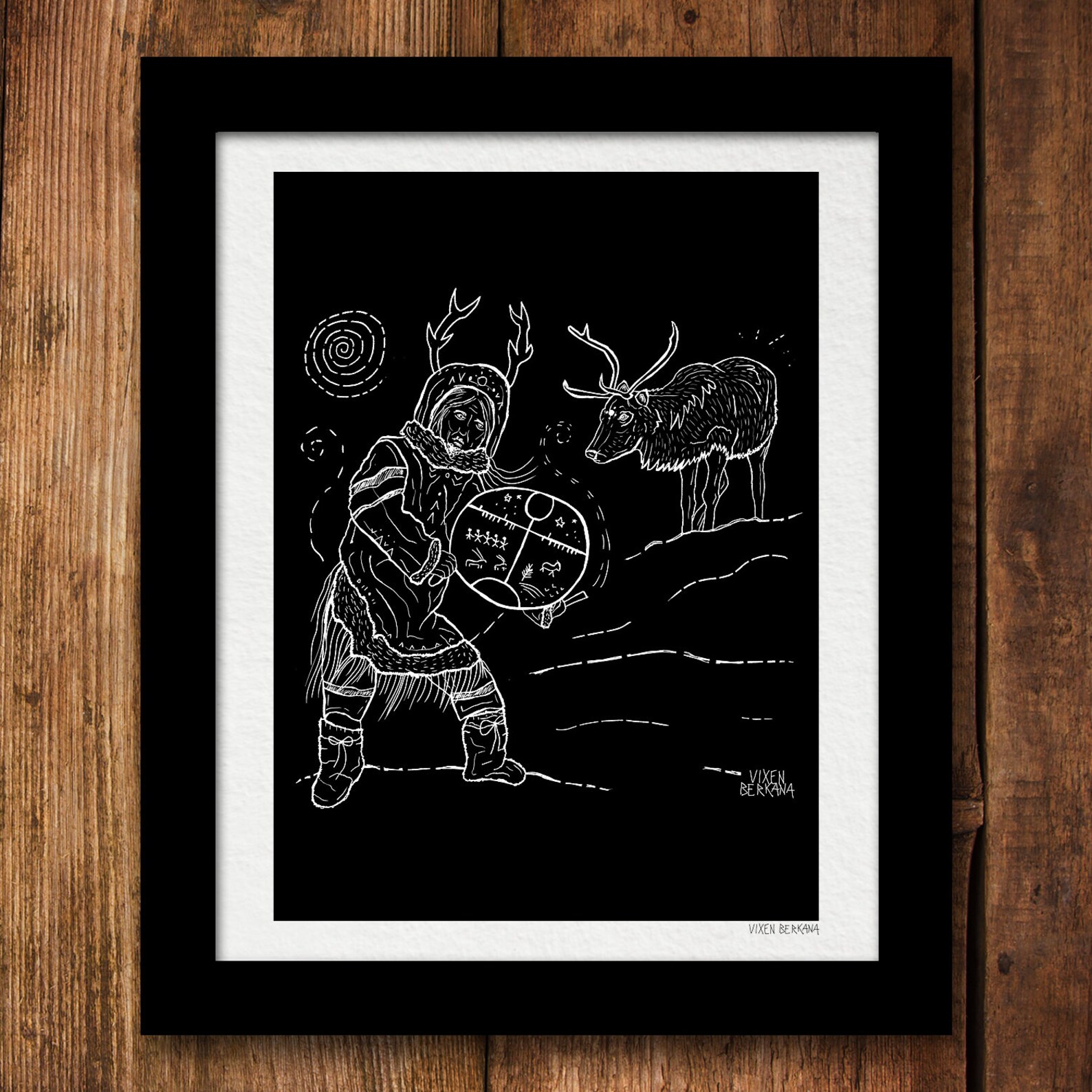 ANGAKOK, Inuit Shaman Print, Spirit Guide, Occult Wall Art, Art Print ...
