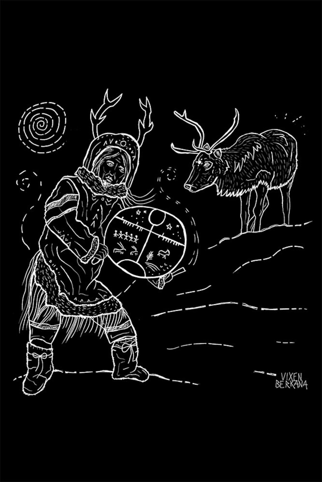 ANGAKOK, Inuit Shaman Print, Spirit Guide, Occult Wall Art, Art Print ...