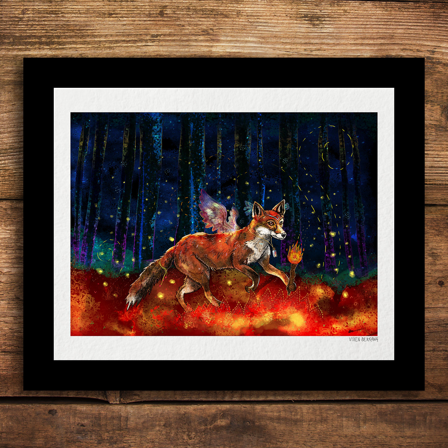 The ORIGIN OF FIRE Fox Art Native American Folklore Fox - Etsy