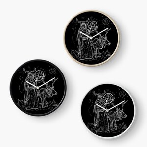 The NOAIDI, Wall Clock, Sami Shaman and Reindeer - Etsy
